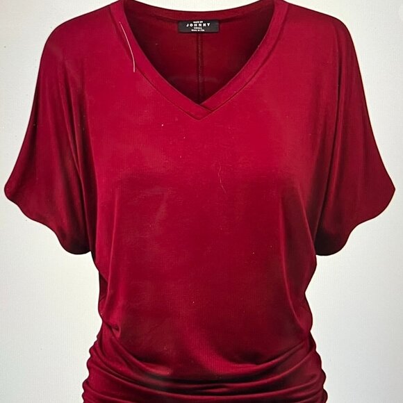Made By Johnny | Tops | Made By Johnny Womens Casual Solid Short Sleeve ...